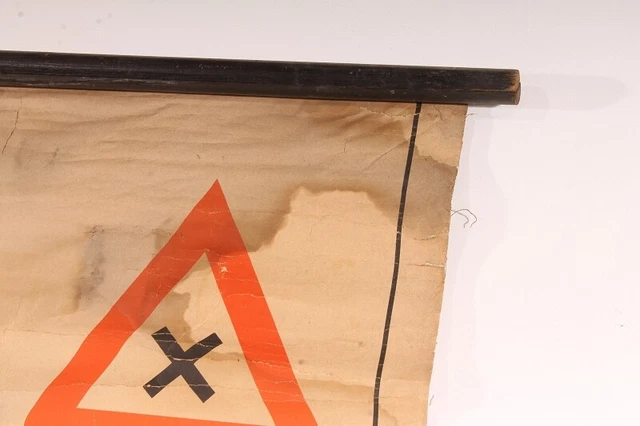 WALL CHART SCHOOL Wall Map Roll Chart Verkehrskarte Traffic Sign $49.80 ...