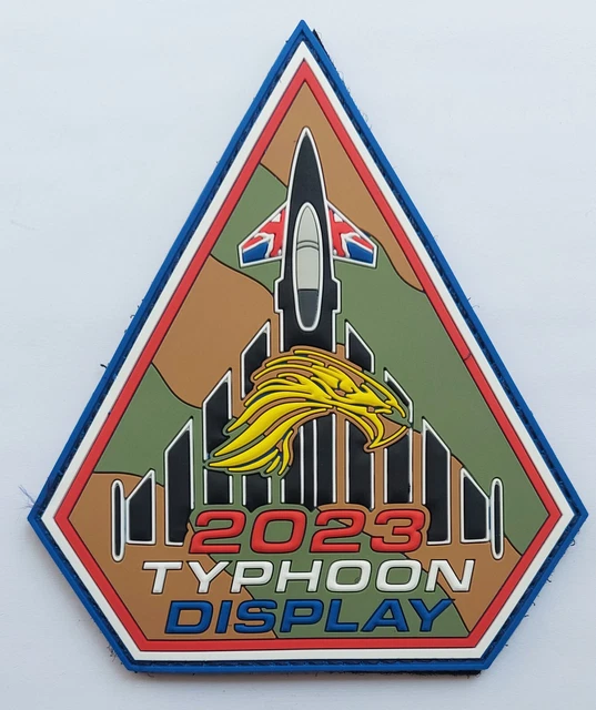 29 SQN RAF Typhoon Display Team 2023 Anarchy 1 PVC Patch & Challenge ...