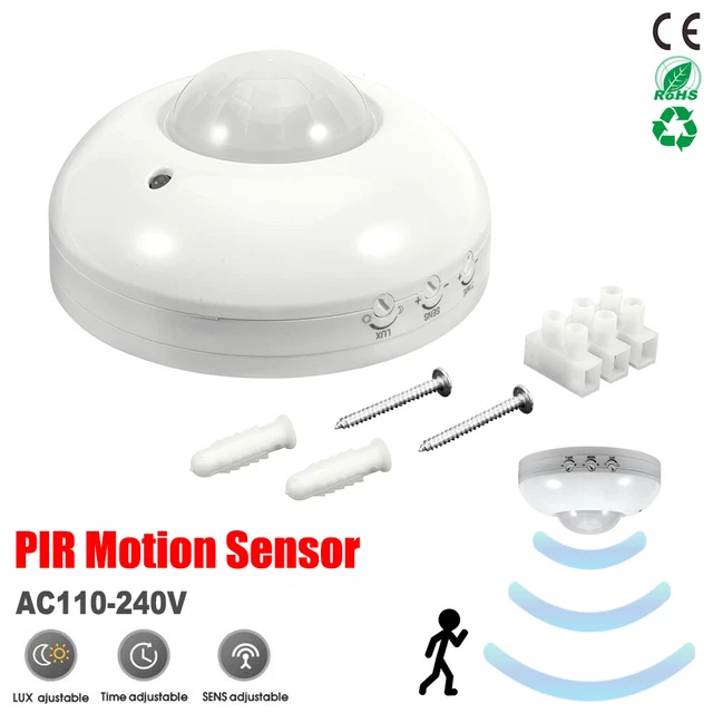 SURFACE MOUNT OCCUPANCY PIR Infrared Motion Sensor Detector Indoor ...