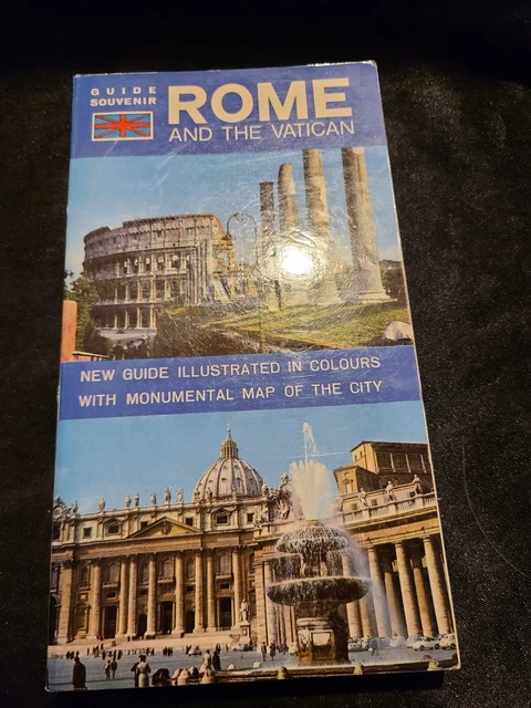 ROME AND THE Vatican Souvenir Tourist Guide Book, 156 Pages, 1970’s PB ...