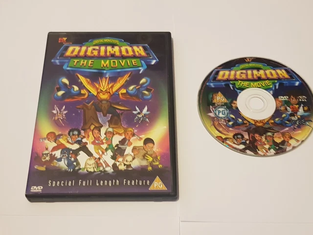 DIGIMON THE MOVIE Digital Monsters DVD Full Length Feature Movie Fox ...