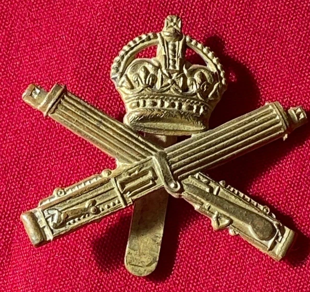WW1 BRITISH MILITARY Cap Badge - Machine gun Corps (MGC) - Kings Crown ...