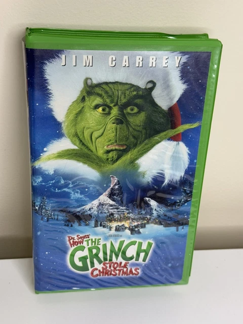 HOW THE GRINCH Stole Christmas VHS 2001 Jim Carrey Green Clamshell $7. ...