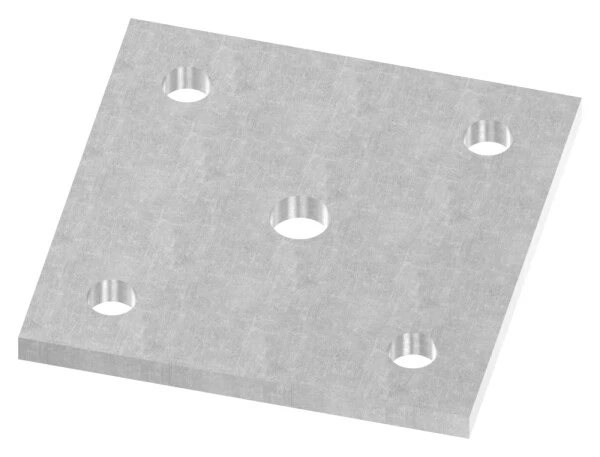 PLAQUE D'ANCRAGE, - Tôle D'Acier Dimensions : 120x120x8 MM Acier ...