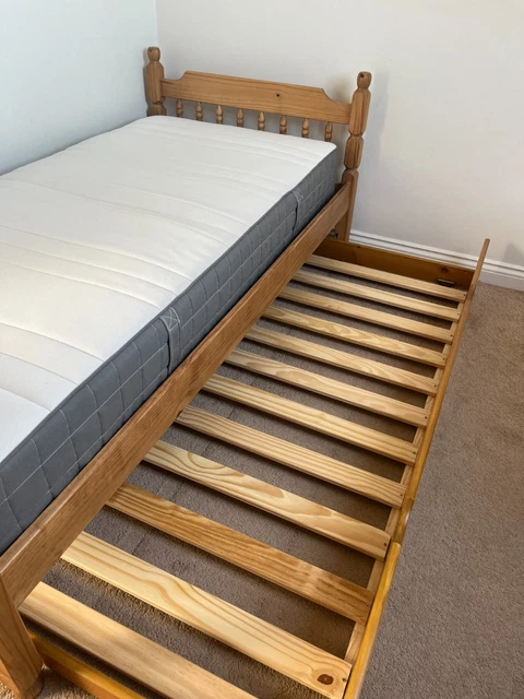 UNDER BED PULL Out Trundle Guest Mattress Base Single Guest Bed £52.70 ...