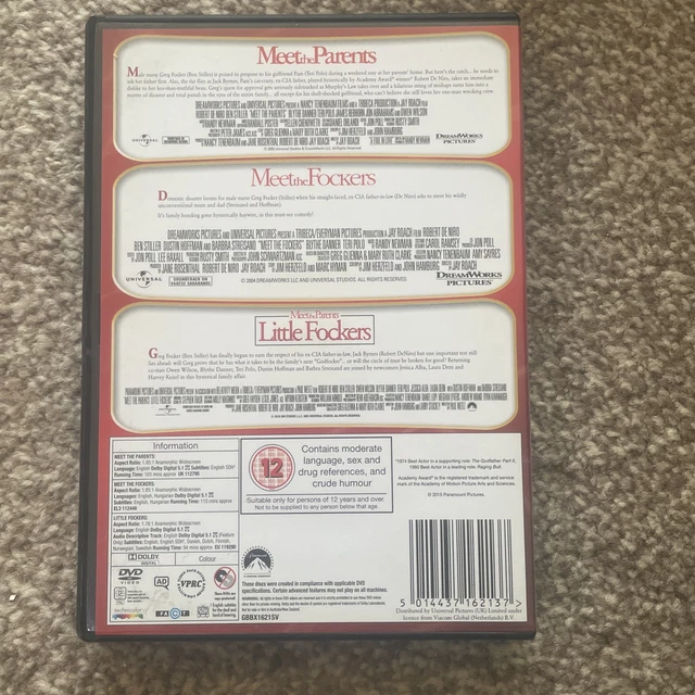 MEET THE PARENTS/MEET The Fockers/Little Fockers DVD Comedy (2012) Ben ...
