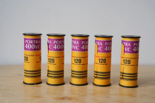 5 ROLLS X Kodak Portra 400VC 120 medium format film - Expired and ...