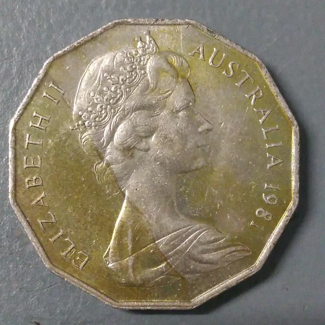 1981 AUSTRALIAN 50 Cent Error Coin $10.00 - PicClick AU