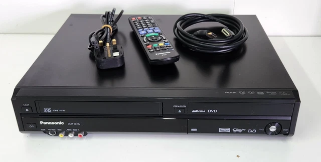 PANASONIC DMR-EZ49V VHS+DVD Recorder Combi VCR Built in Freeview Video ...