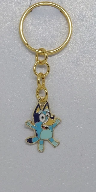 BLUEY ENAMEL KEYRING Keychain Bluey Bingo, Bluey Xmas Gift Stocking ...