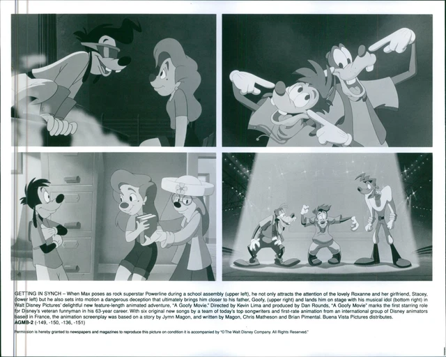 DIFFERENT SCENES FROM the film "A Goofy Movie",... - Vintage Photograph ...