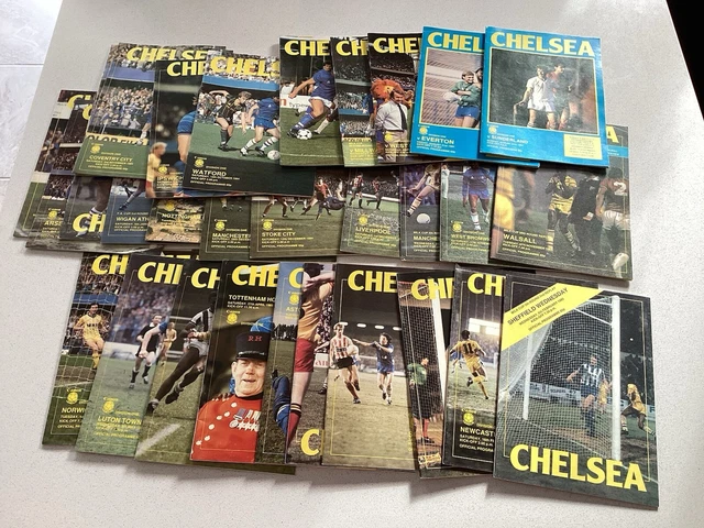 CHELSEA FC HOME Football Programmes 1984/85 Full Season Collection Of ...