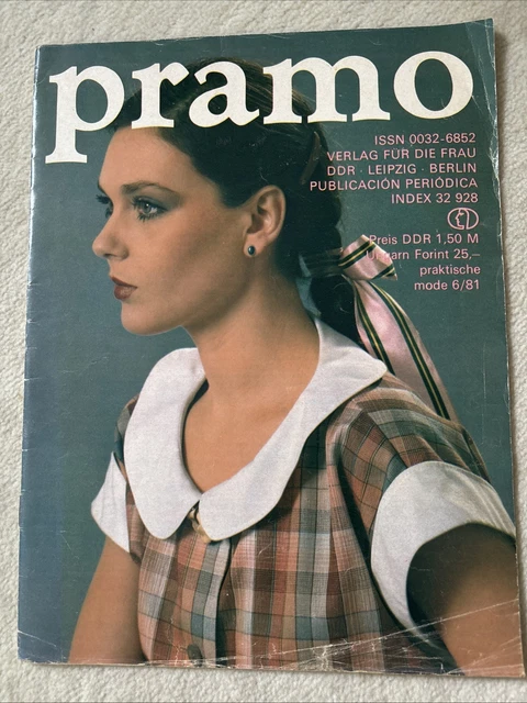DDR PRAMO PRAKTISCHE Mode + Schnittmuster 6/1981 - Sommer Rock Kleid ...