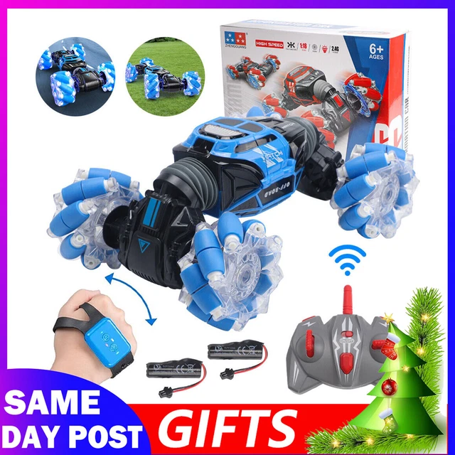 KIDS 4WD HAND Gesture Sensing 360° RC Stunt Car Off-Road Remote Control ...