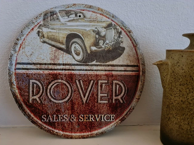ROVER P4 RUST look new metal garage sign wall plaque 5 £8.40 - PicClick UK