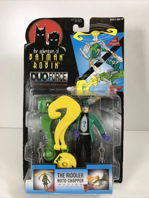 LE AVVENTURE DI Batman & Robin Riddler Roto Chopper Duo Force Kenner ...