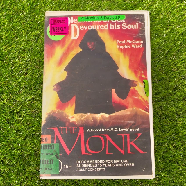 THE MONK - VHS Big Box Tape Ex Rental $22.00 - PicClick AU
