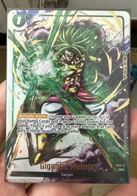 GIGANTIC METEOR BROLY Fs03-15 Dragon Ball Fusion World Blazing Aura ...