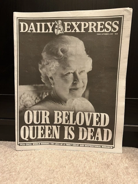 THE DAILY EXPRESS Newspaper - 9th September 2022 - Death Of Queen ...