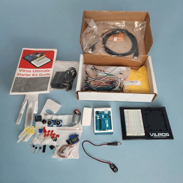 ARDUINO UNO REV 3 Ultimate Starter Kit Parts Kit W/ Guide USB Motor ...