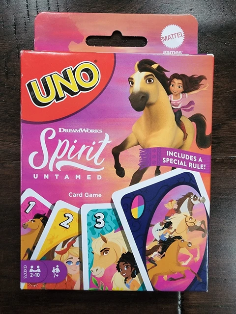 MATTEL SPIRIT UNTAMED UNO DreamWorks Matching Card Game Featuring 112 ...