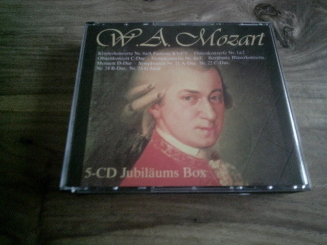 WOLFGANG AMADEUS MOZART - 5-CD Jubiläums Box aus CD Sammlung EUR 2,99 - PicClick DE