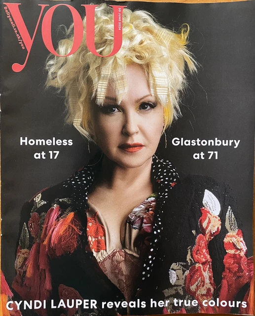 CYNDI LAUPER INTERVIEW YOU Magazine Cover Glastonbury Daily Mail 30 ...