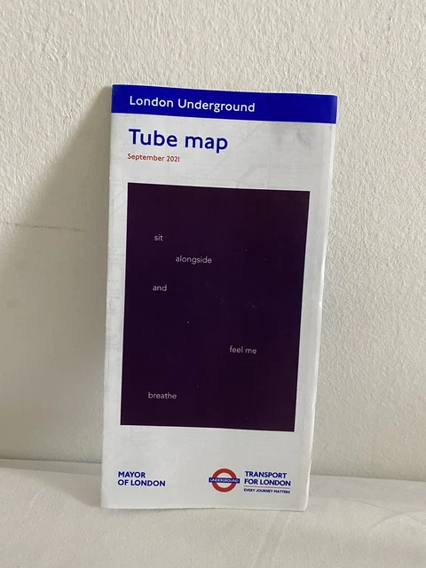 TUBE MAP- LONDON Underground TFL NEW! SEPTEMBER 2021. *Northern Line ...