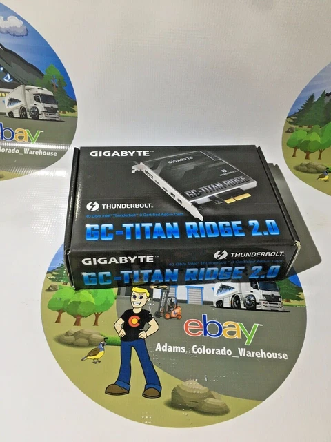 GIGABYTE GC-TITAN RIDGE Thunderbolt 3 PCIE Card - Works with PC ...