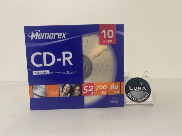 MEMOREX 700MB 52X CD-R - 10 Pack - In Slim Jewel Cases - New & sealed £ ...