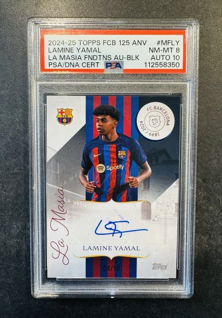 TOPPS 2025 BARCELONA 125 Years - Lamine Yamal - Auto /10 - La Masia ...