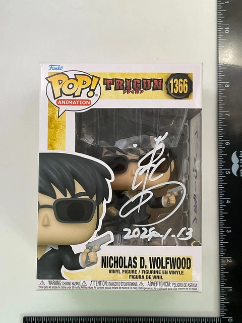 FUNKO POP TRIGUN - Nicholas D. Wolfwood Signed By Show Hayami Japanese ...