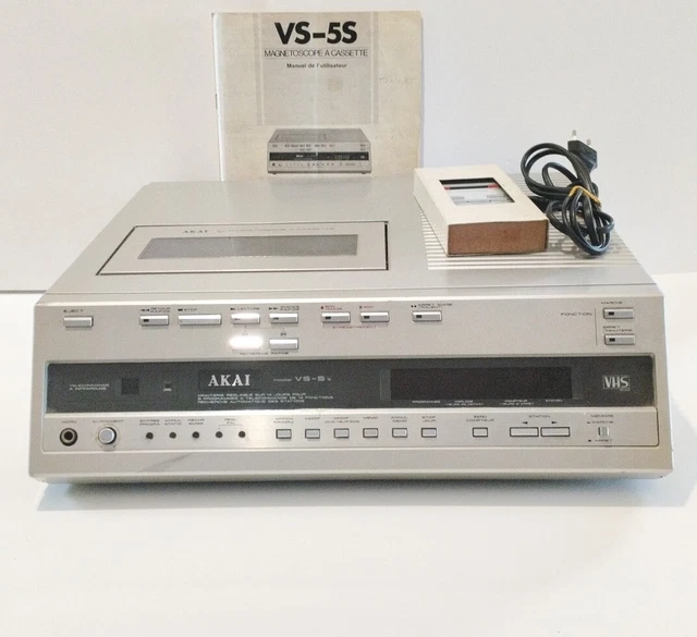 AKAI VS-5S ULTRA Vintage VHS VCR Notice Remote Control ⚠️ Descriptive ⚠ ...