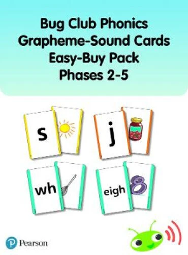 BUG CLUB PHONICS Grapheme-Sound Cards Easy-Buy Pack Phases 2-5 (Phonics ...