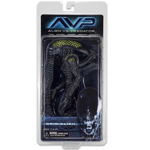 NECA GRID ALIEN Xenomorph Warrior AVP 7" Action Figure 1:12 Aliens ...
