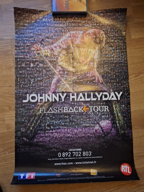 FLASHBACK TOUR 2006 - Poster / Affiche Johnny Hallyday 60x40cm - Très ...