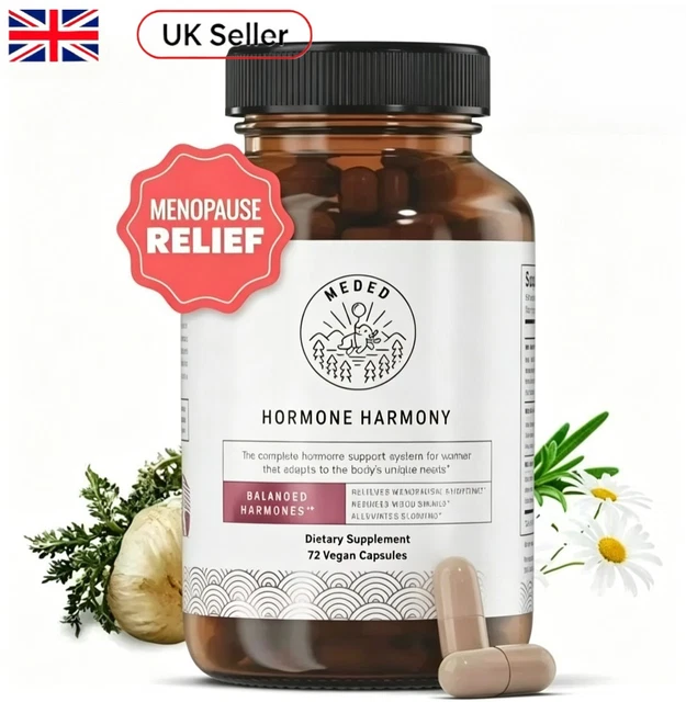 HAPPY MAMMOTH HORMONE Harmony 72 Caps – Menopause Symptom Relief 2026 ...