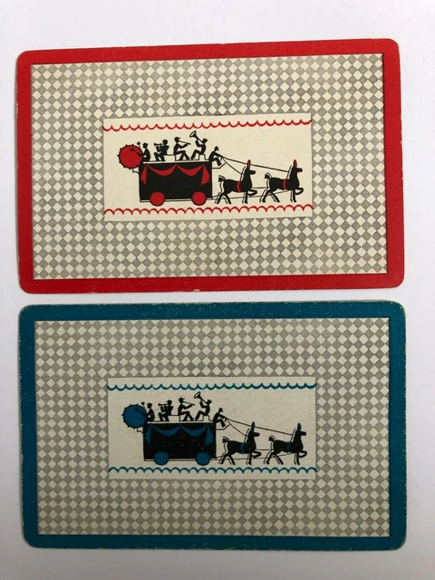 VINTAGE SWAP PLAYING Cards: Musician Gent Marching Band & Horses Cart ...