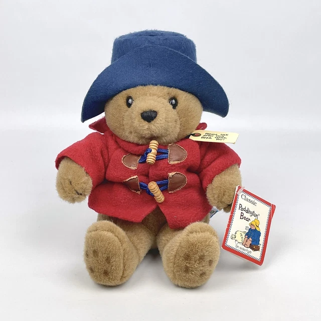 VTG 2000 9" Classic Paddington Bear Stuffed Plush Animal Toy Eden Toys Red Coat £12.30 - PicClick UK