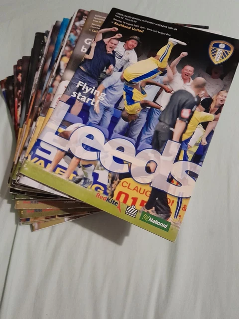 LEEDS UNITED 2007/2008 Home Football Programmes (Near Complete) 24 in ...