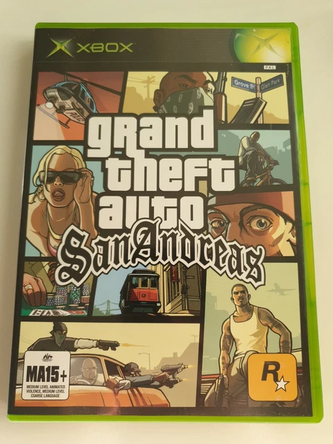 GRAND THEFT AUTO GTA San Andreas Xbox original works on xbox 360 ...