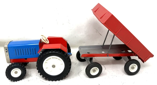 TRAKTOR MIT HÄNGER DDR Spielzeug DDR s. Text Unvollständig /P6.8/2 EUR ...