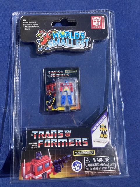 WORLD'S SMALLEST TRANSFORMERS Optimus Prime Micro Action Figure Autobot ...