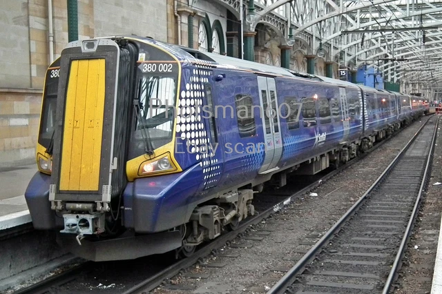 CLASS 380 380002, 3 car EMU, in ScotRail Saltire at Glasgow Central £0. ...