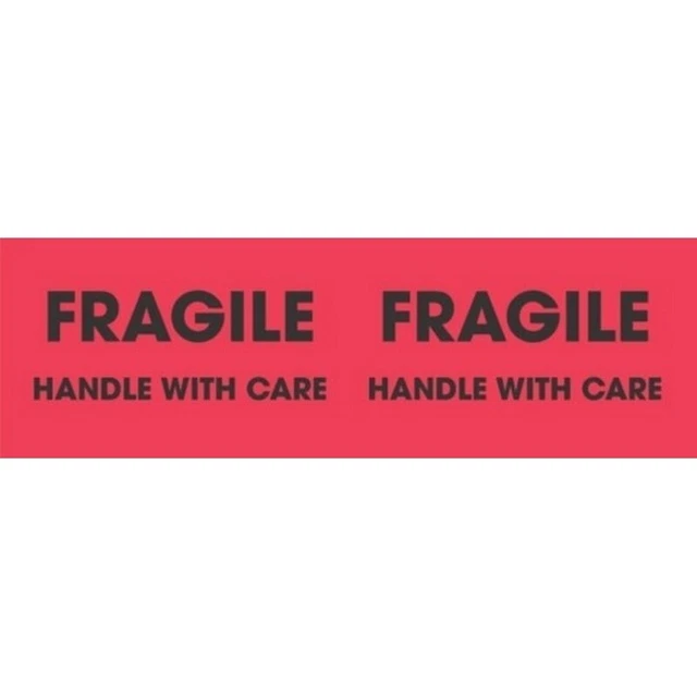3& X 10& Fragile Handle with Care Labels (500 per Roll) $52.18 - PicClick