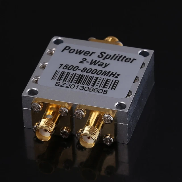 NEW 2-WAY 1500-8000MHZ RF Coaxial Signal Power Splitter Divider ...