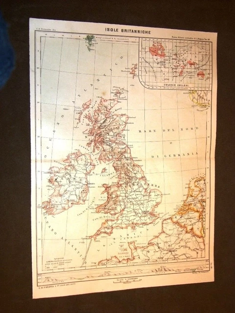 ANTIQUE '800 ANCIENT Map or Late Map England & Ireland £18.10 - PicClick UK