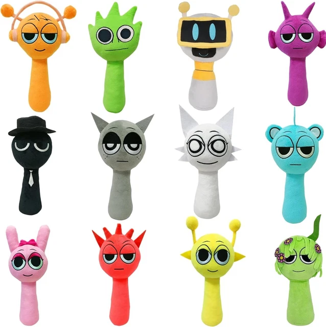 SPRUNKI PLUSH, 10'' Sprunky Wenda and Gray Plush,Sprunk Soft and Fun ...