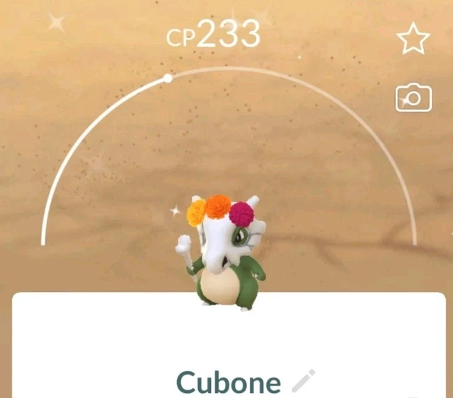 POKÈMON GO/SHINY CUBONE/FLOWER Crown/Registered/Unregistered £5.99 ...