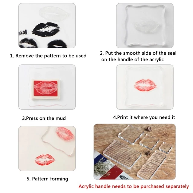 BUILDING TRANSPARENT CLEAR Silicone Stamp For DIY Scrapbooking Photo ...